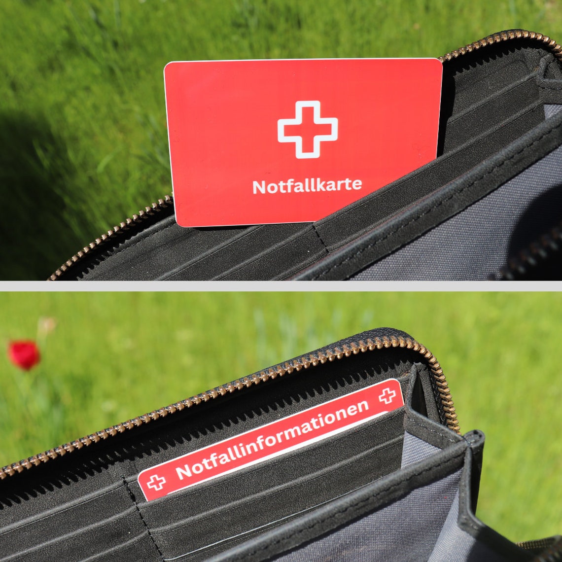 Notfallkarte / Notfallausweis - Personalisierbare Plastikkarte im ...