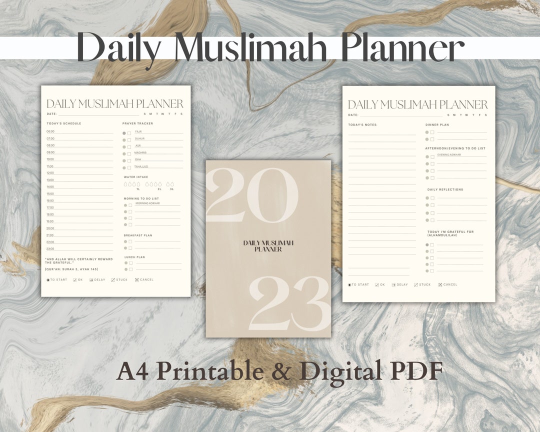 Digital Islamic Daily Muslimah Planner| Islamic Planner Printable ...