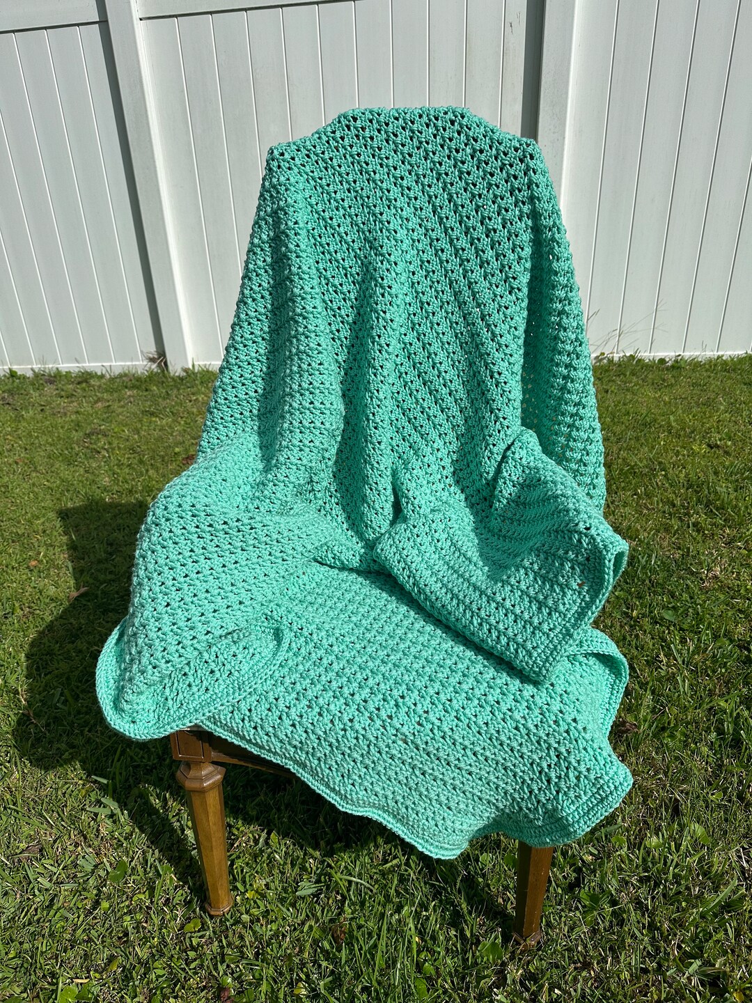 Crossed Double Crochet Blanket - Etsy