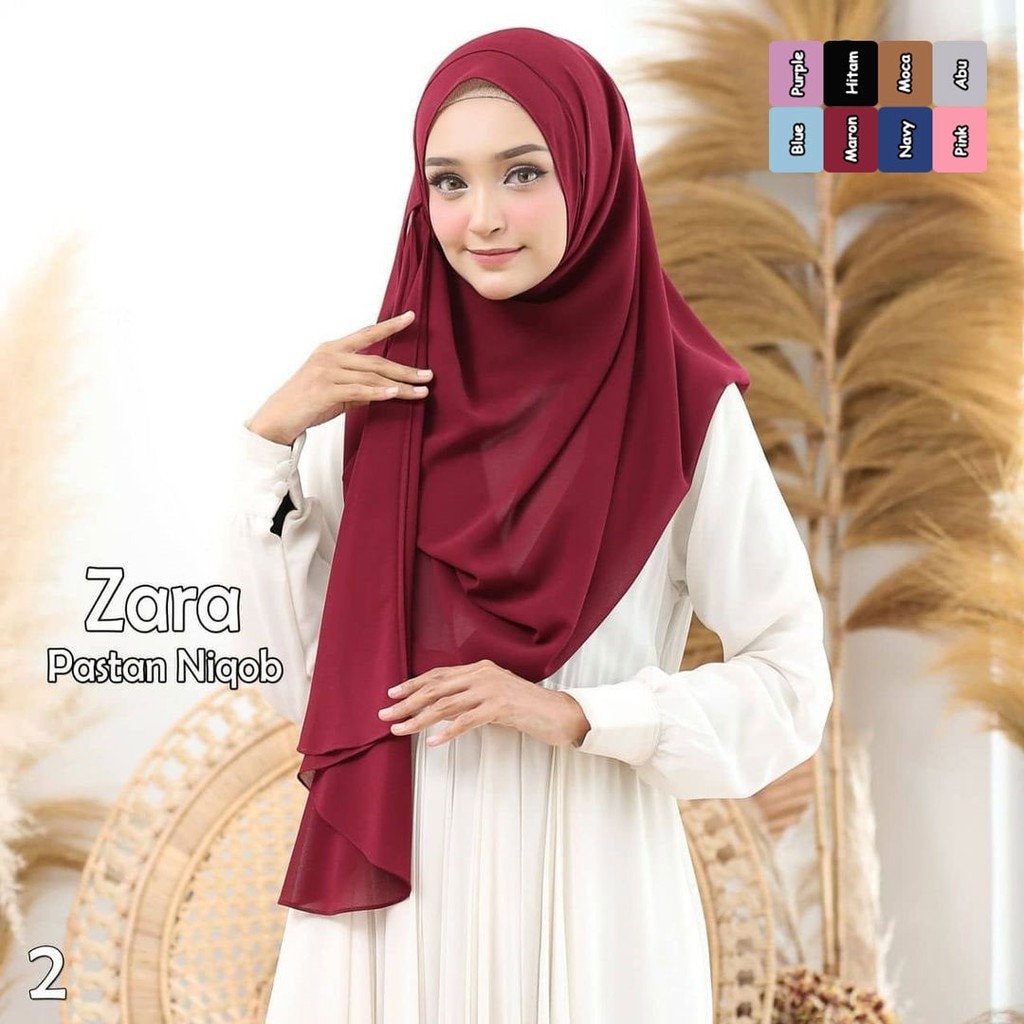 Hijab Instant Zara Pastan Niqab 3 in 1 Ceruty Babydoll, Niqab for Women ...