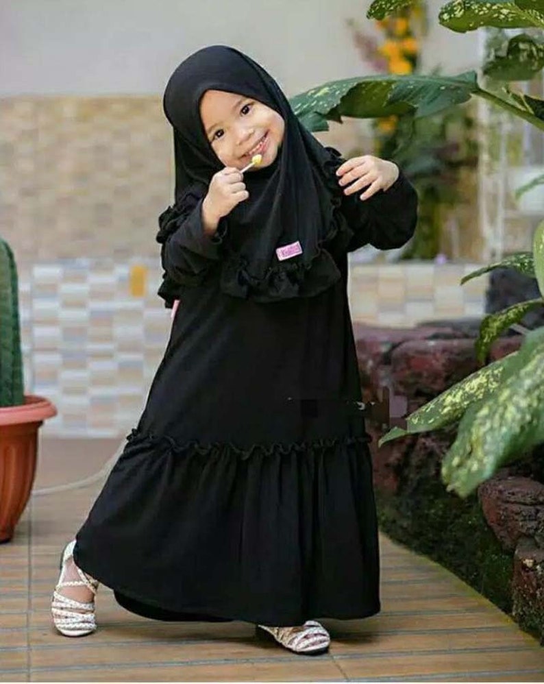 Abaya Holiday Hijab Set 3-8 Year, Muslim T Shirt, Funny Baby Girl Shirt ...