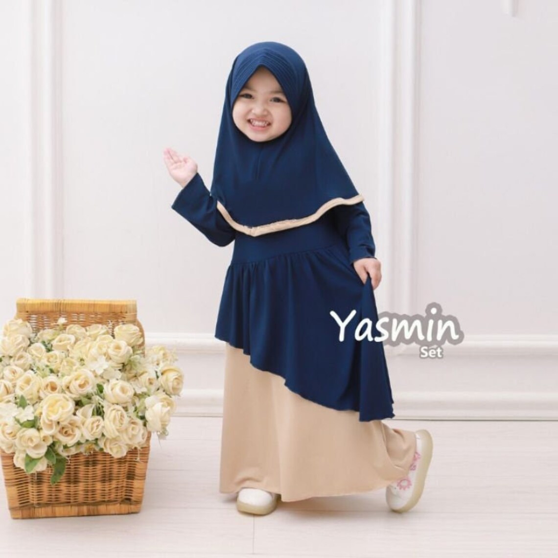 Abaya Ramadhan Set for Kid 3-8 Year, Muslim T Shirt, Funny Baby Girl ...