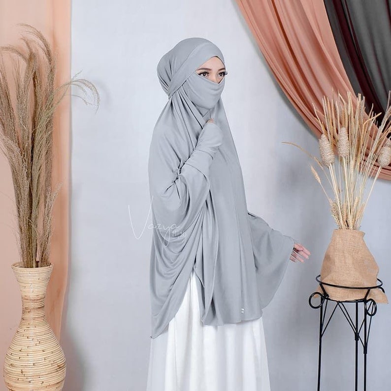 Hijab Mask Shania Niqab,khimar Jumbo Syari,niqab for Women Muslim,face ...