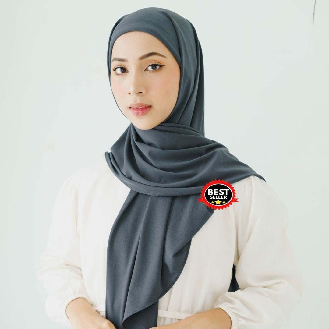 Yasmeen Pashmina Triangle Inner Jersey Super Premium, Khimar Hijab ...