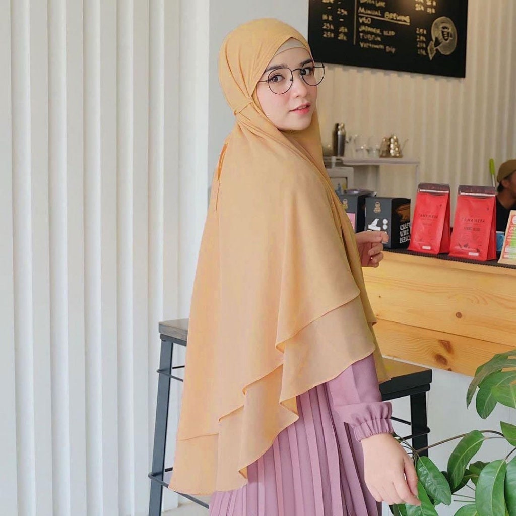 New Bergo Humaira Hijab + Niqab, Khimar Hijab, Hijab for Muslim Women ...
