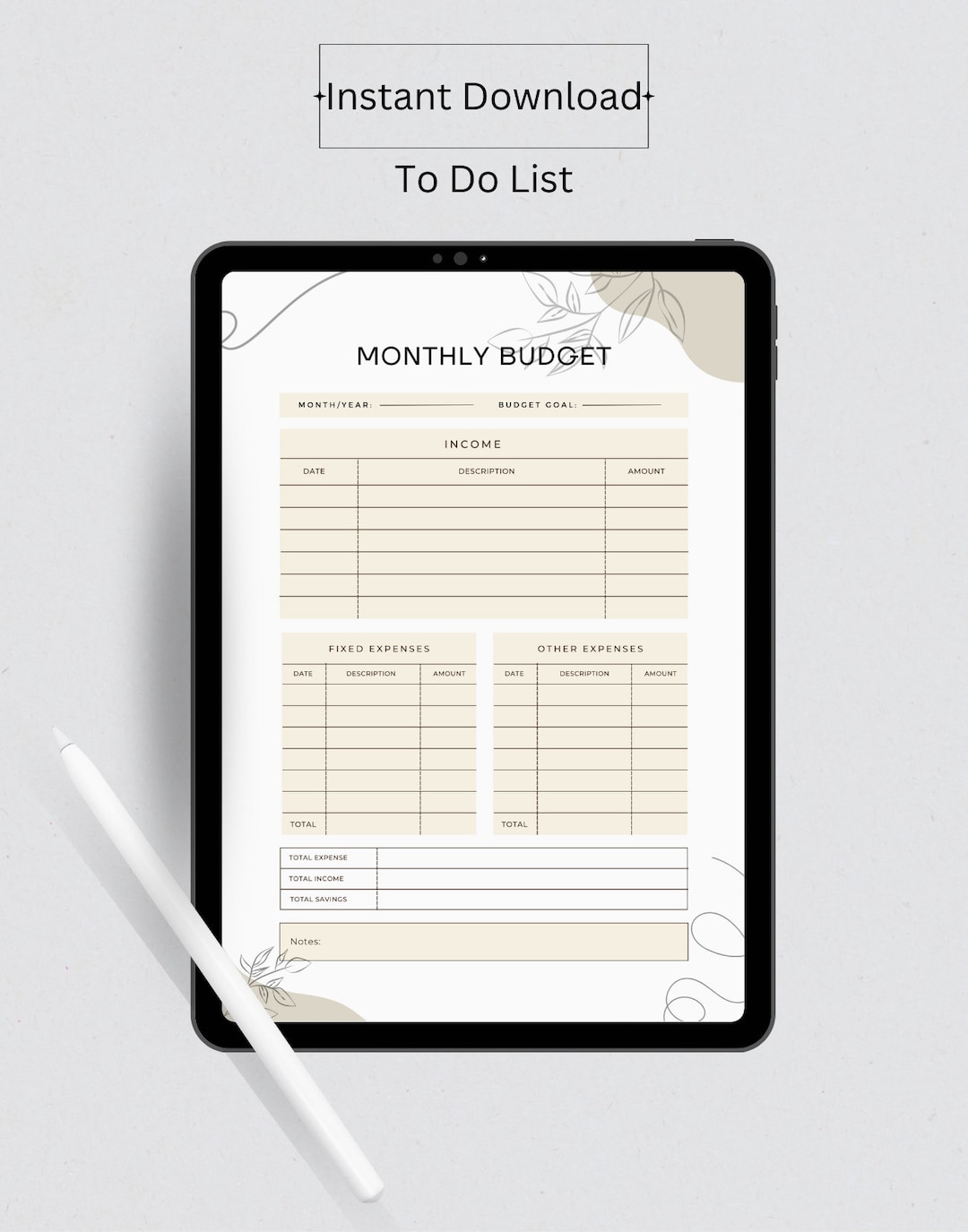 Digital Budget Planner, Finance Tracker, Finance Planner, Digital ...