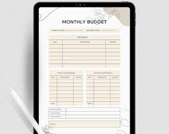 Digital Budget Planner, Finance Tracker, Finance Planner, Digital ...