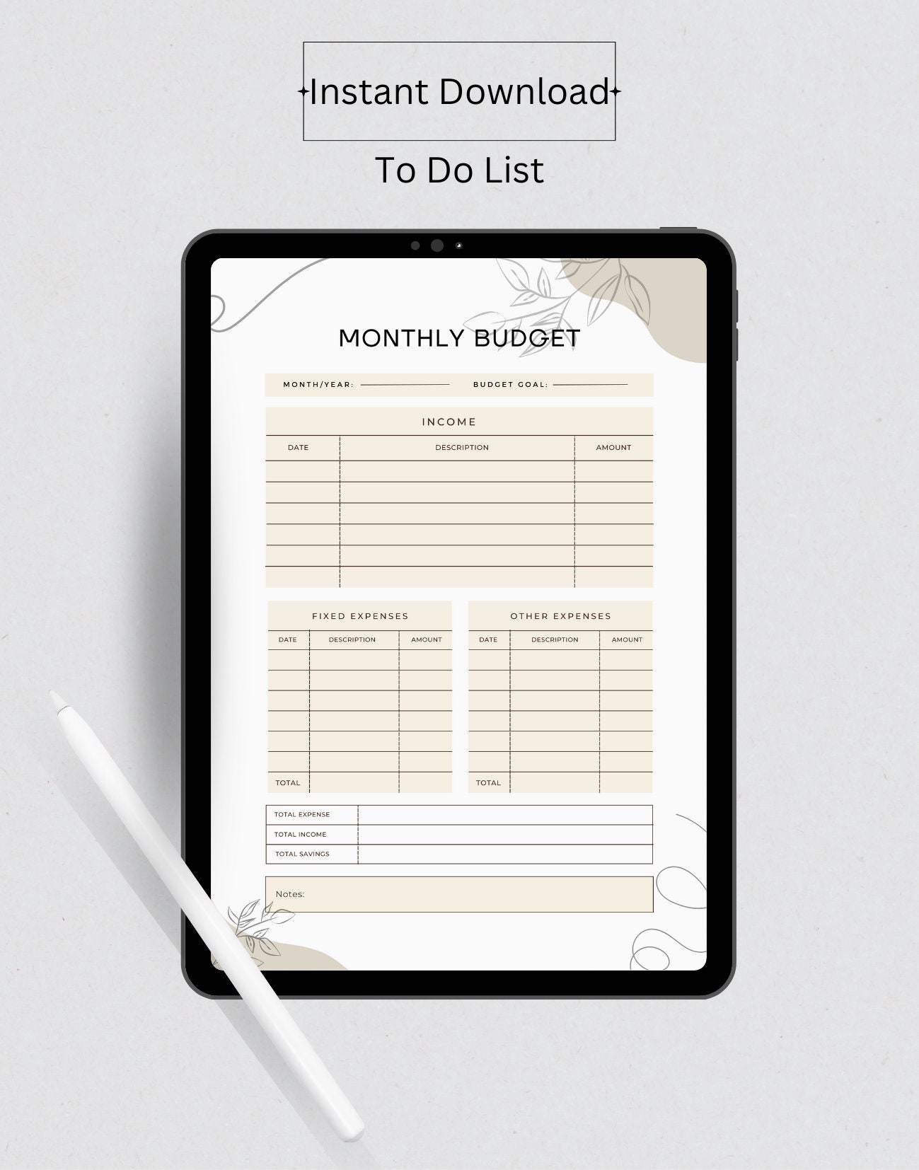 Digital Budget Planner, Finance Tracker, Finance Planner, Digital ...