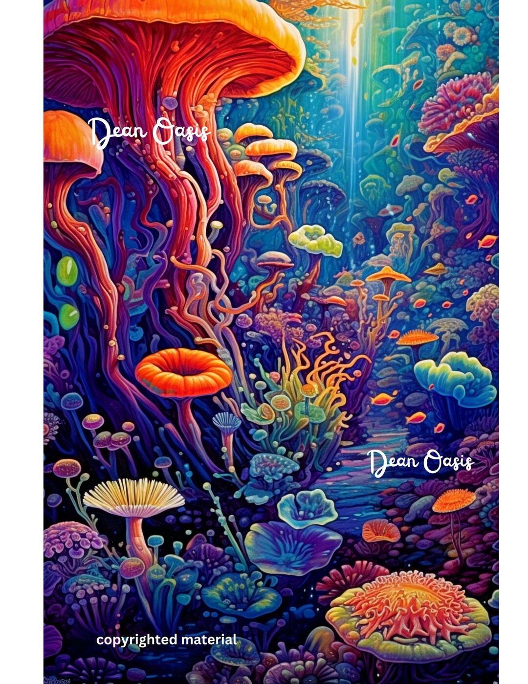 Underwater Dreamscape Digital Art Piece Wall Art Beautiful Landscapes ...