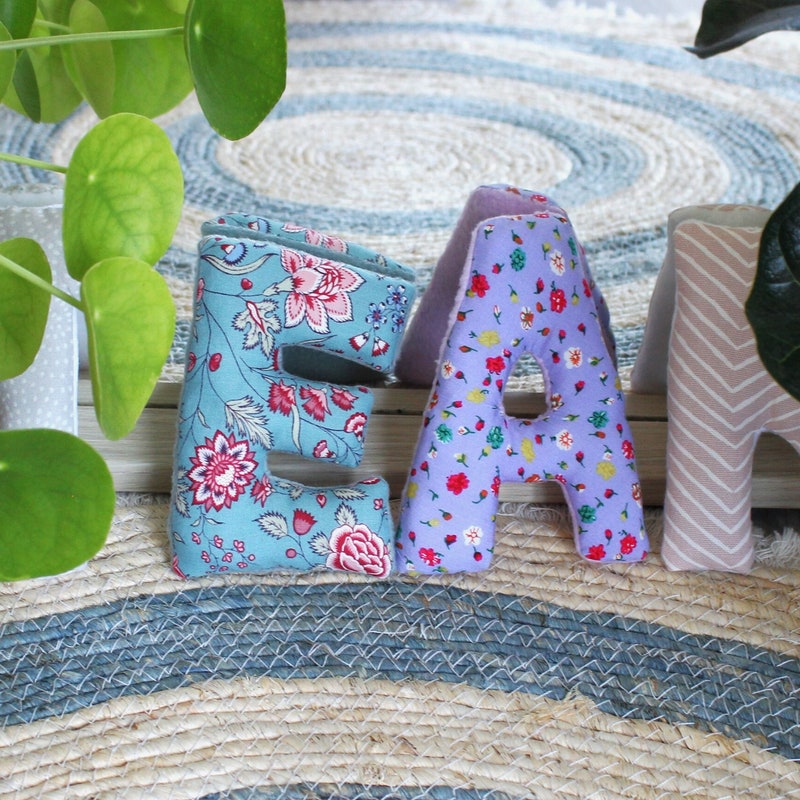 Fabric Letters - Etsy