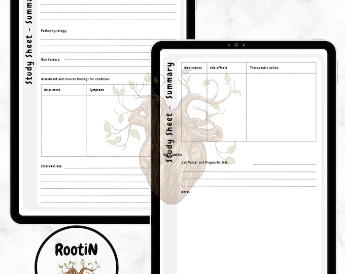 Study Guide Template - Etsy