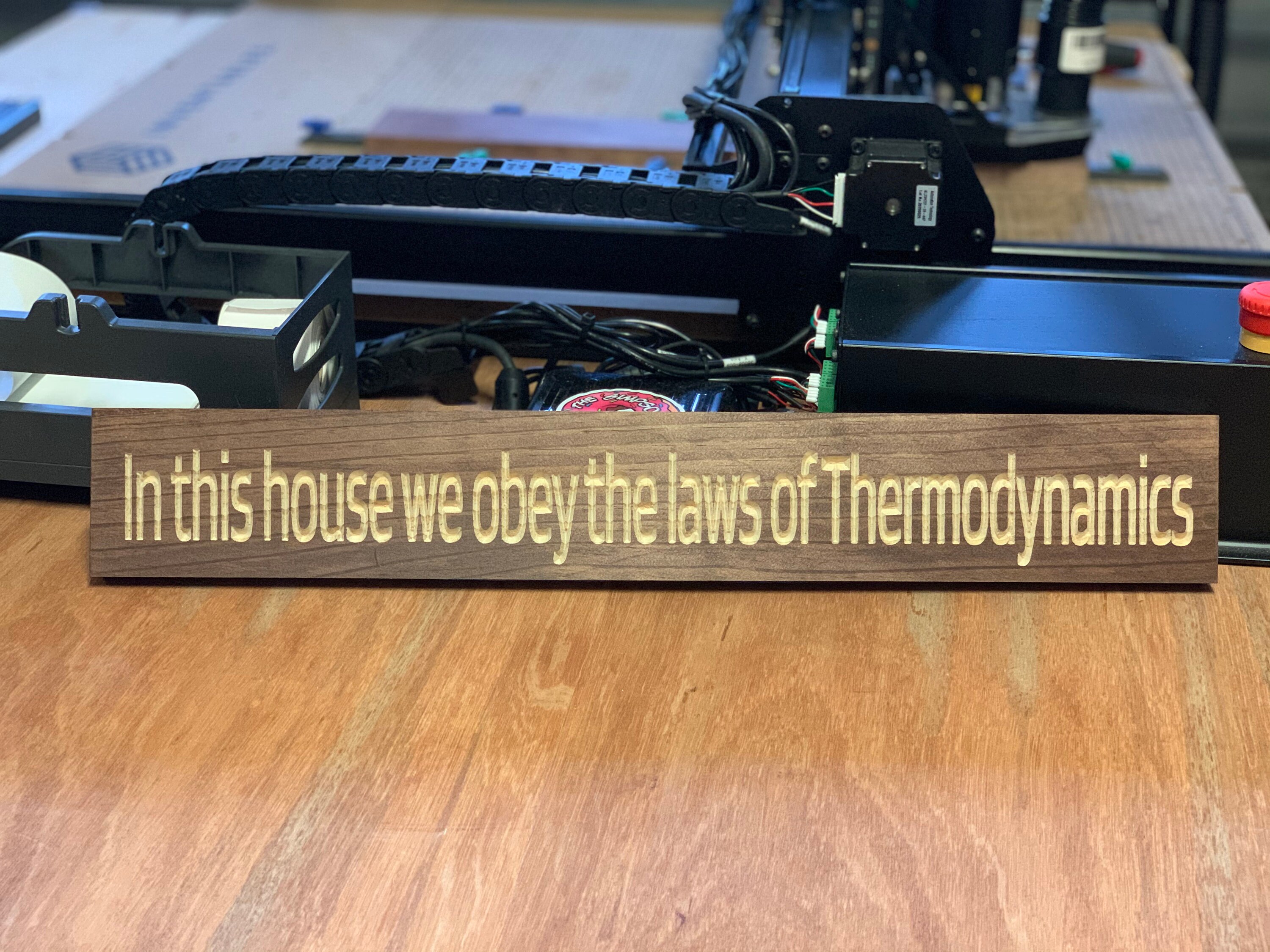 In This House We Obey the Laws of Thermodynamics Sign - Etsy
