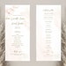 Editable Wedding Program Template, Infographic Program, Floral Wedding ...