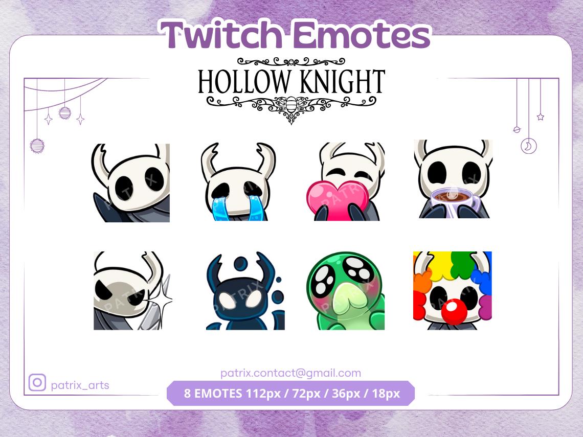 Hollow Knight Emotes / Sub Badges / Bits / Twitch / Youtube / Emotes ...