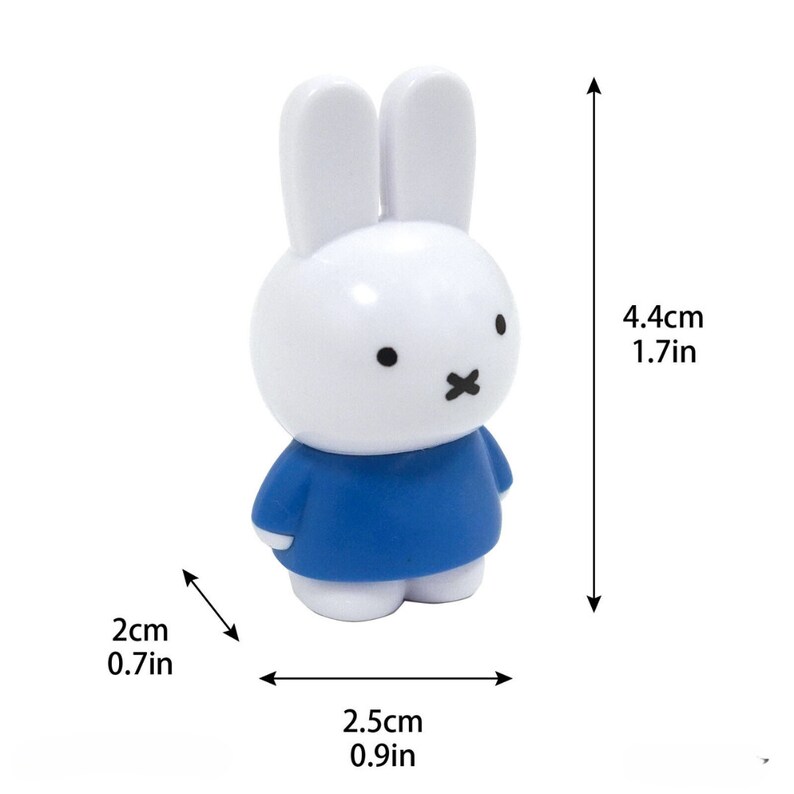Pastel Colors 6set Miniature Miffy Figurinesmiffy Mini Mascot for Aged ...