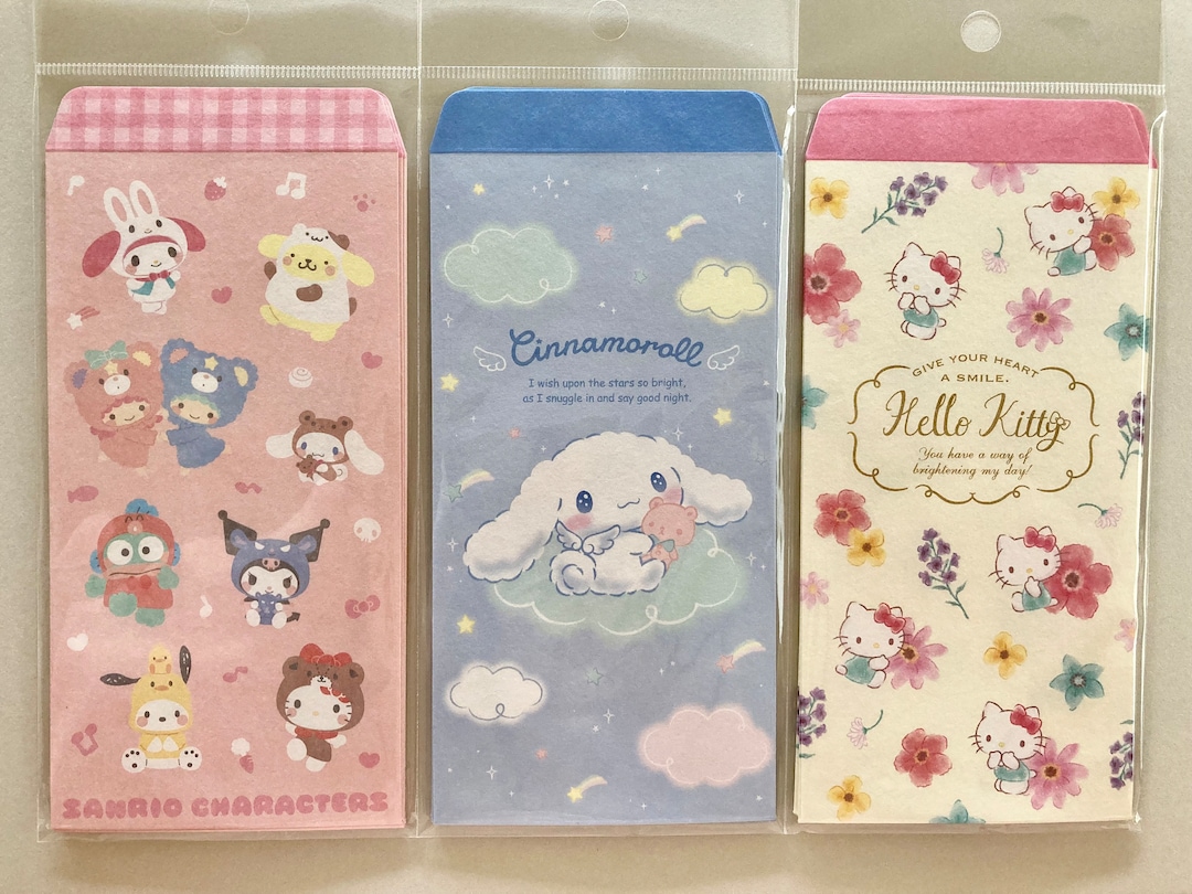 5 Sheets Sanrio Envelope - Etsy