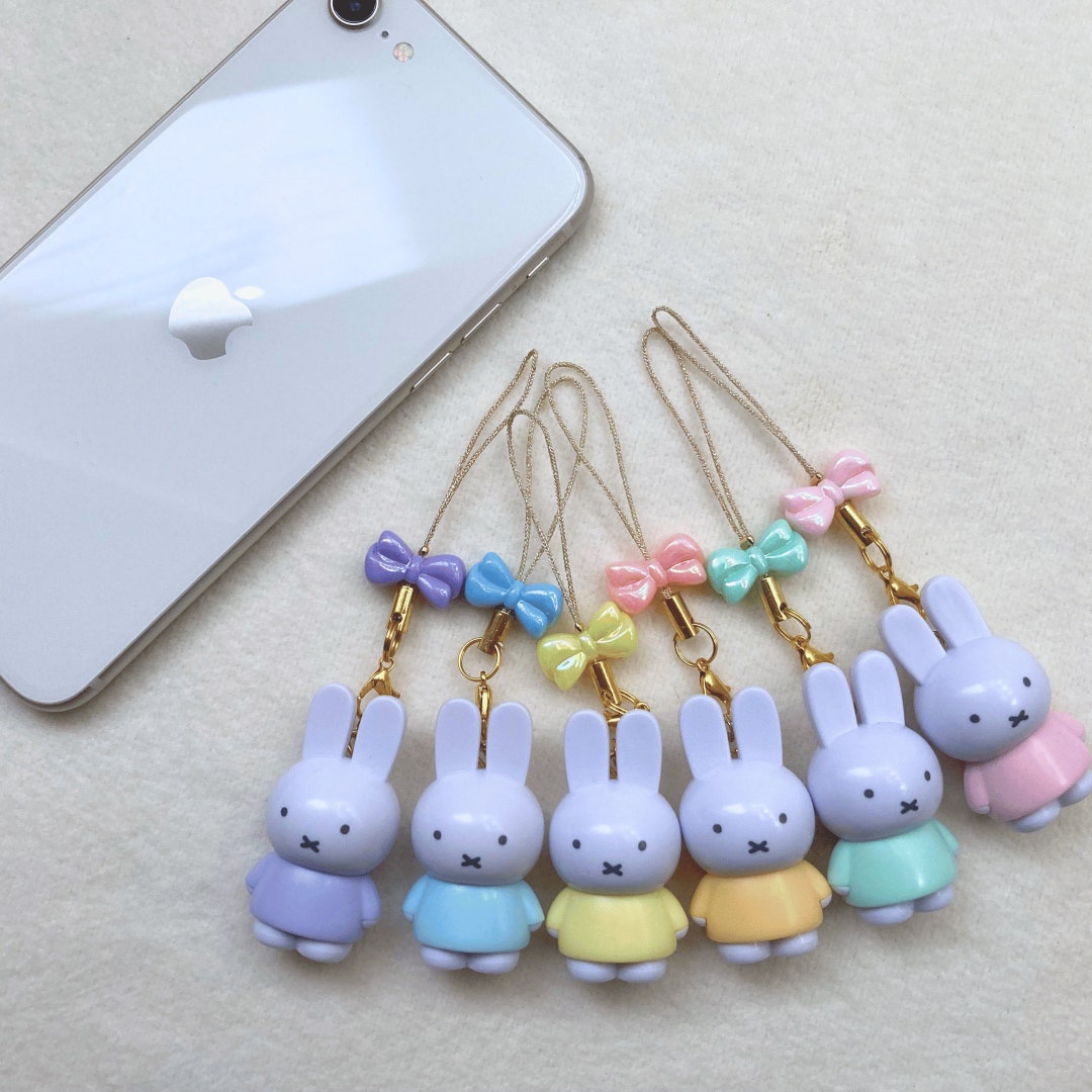 Miffy Phone Charm Pastel Colors for Aged 7+ Year Old - Etsy
