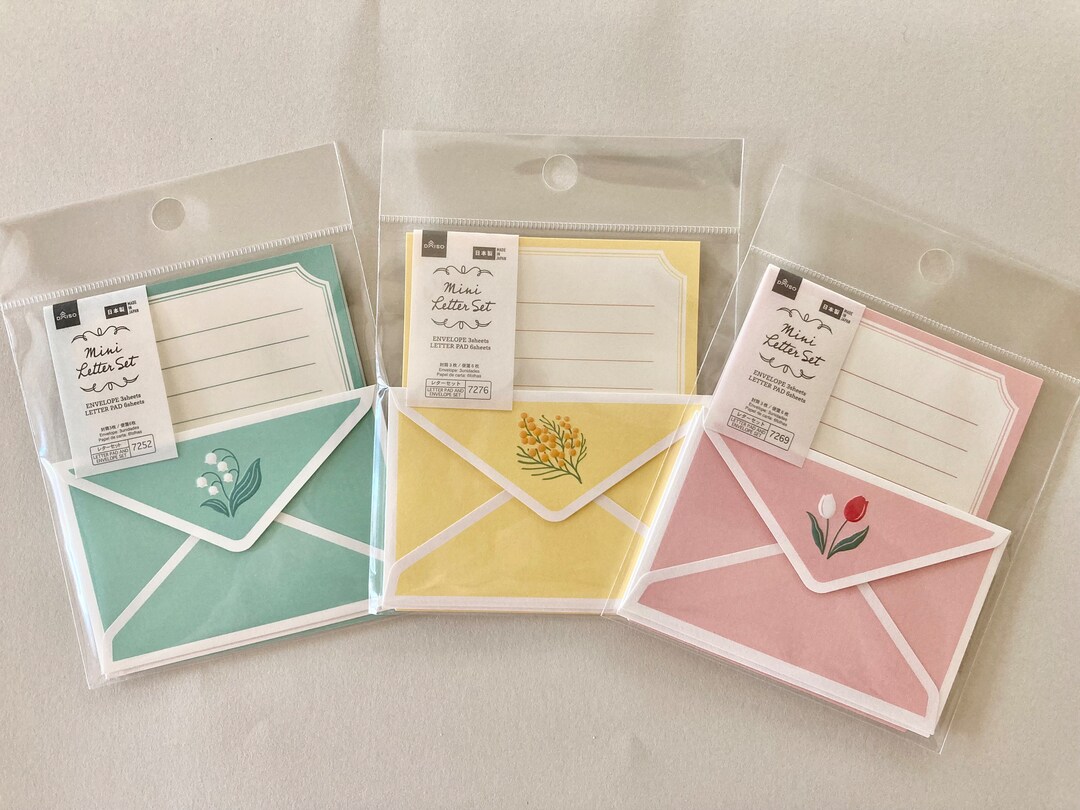 Embossed Flower Point Mini Letter Set - Etsy
