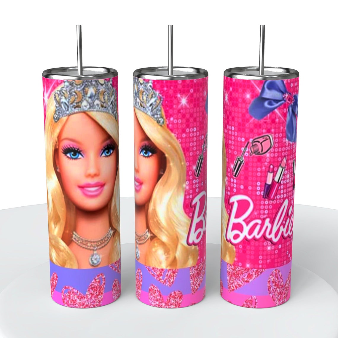 Set Of 5 Barbie Themed Digital Download 20oz Tumbler Wraps For Etsy