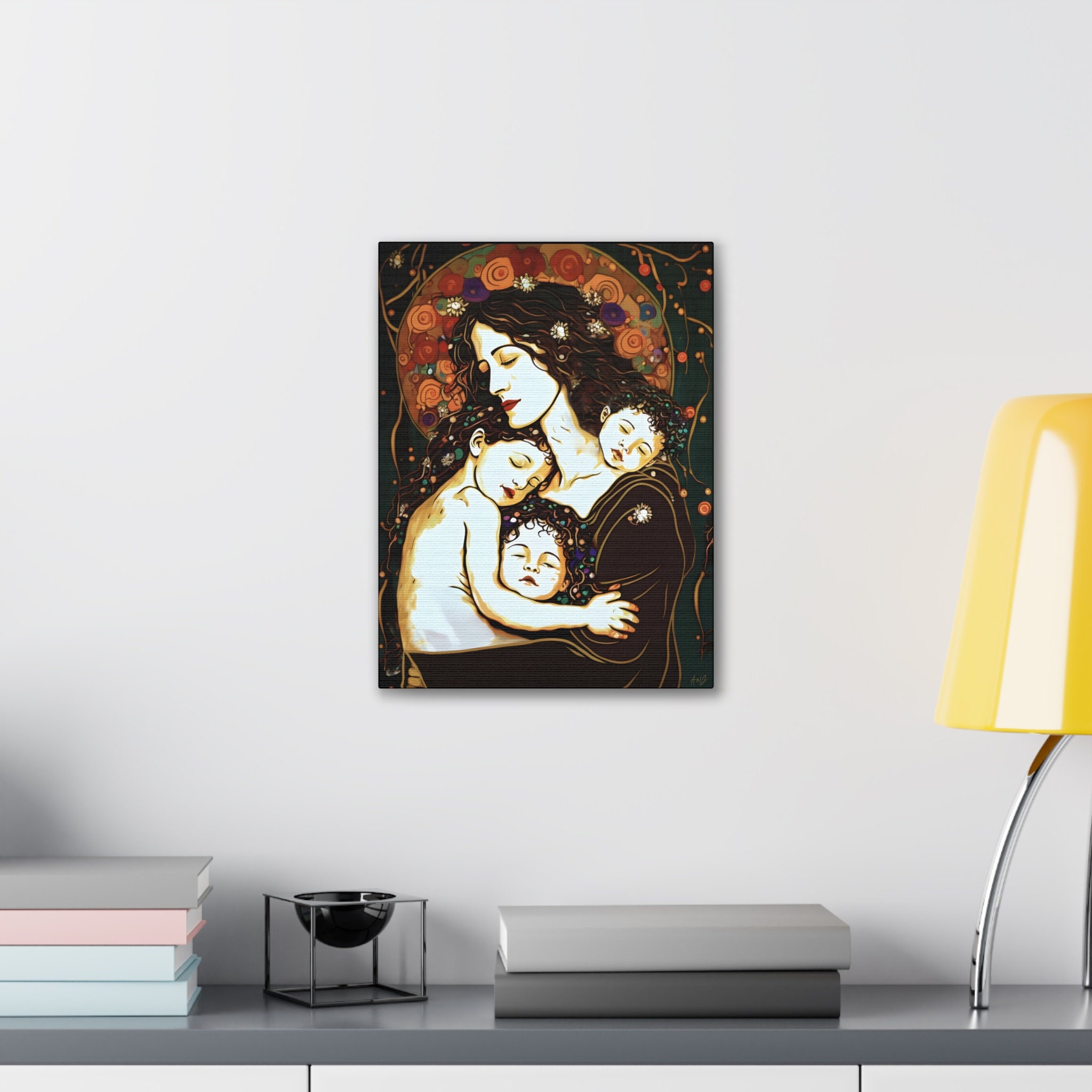 Celebrate Motherhood With Gustav Klimt-inspired Canvas Art: - Etsy