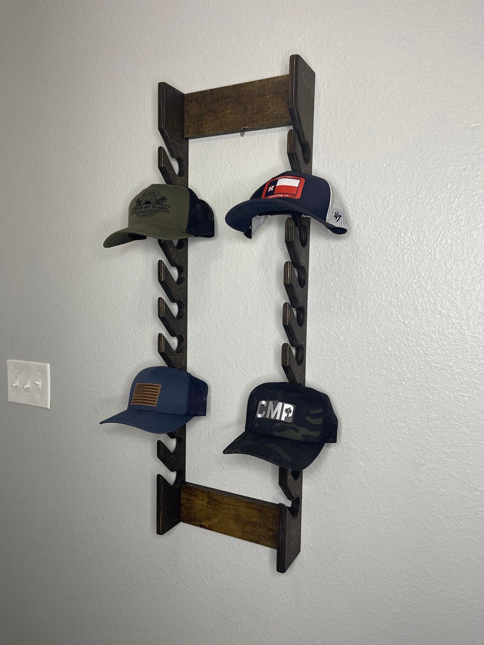 20 Cap Hat Rack / Hat Holder / Cap Rack / Baseball Cap Rack / Trucker ...