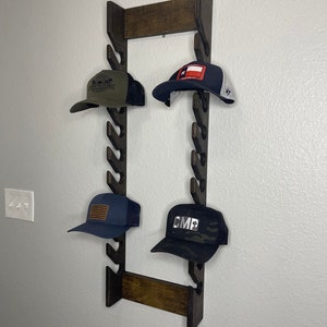 20 Cap Hat Rack / Hat Holder / Cap Rack / Baseball Cap Rack / Trucker ...
