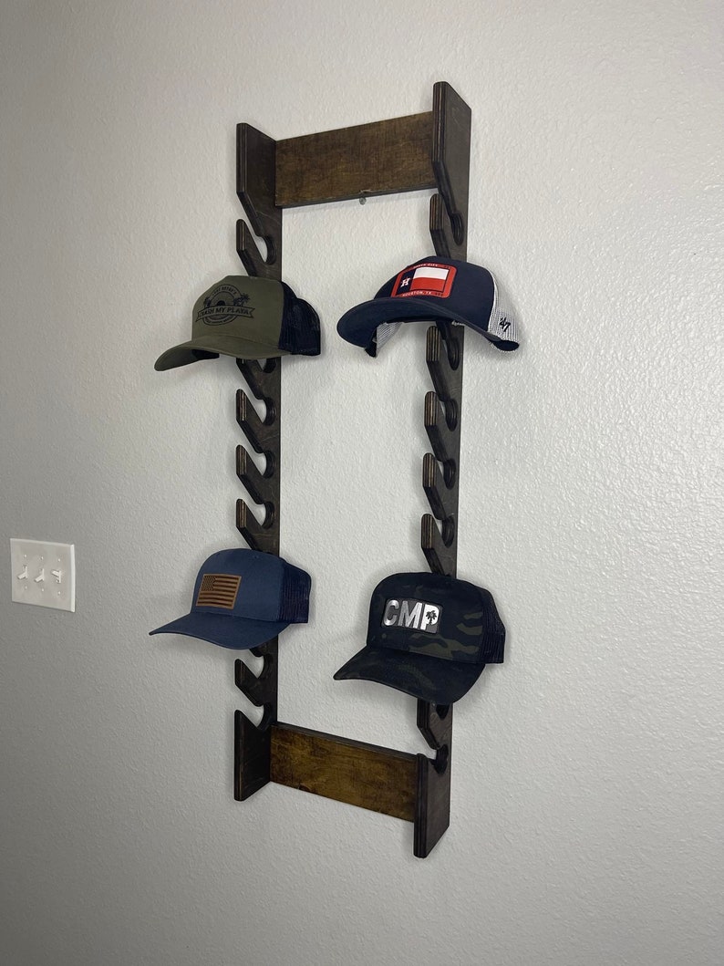 20 Cap Hat Rack / Hat Holder / Cap Rack / Baseball Cap Rack / Trucker ...