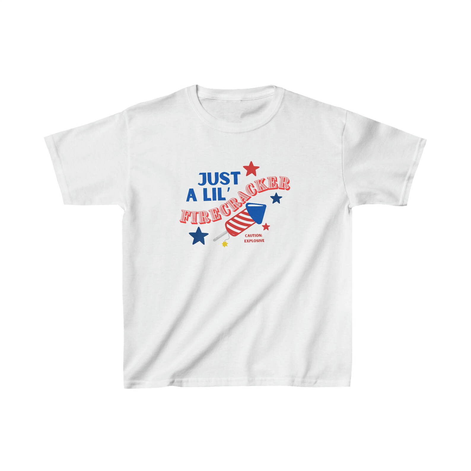 Just a Little Firecracker Kids Shirt, Cute Lil Firecracker Kids Tshirt ...