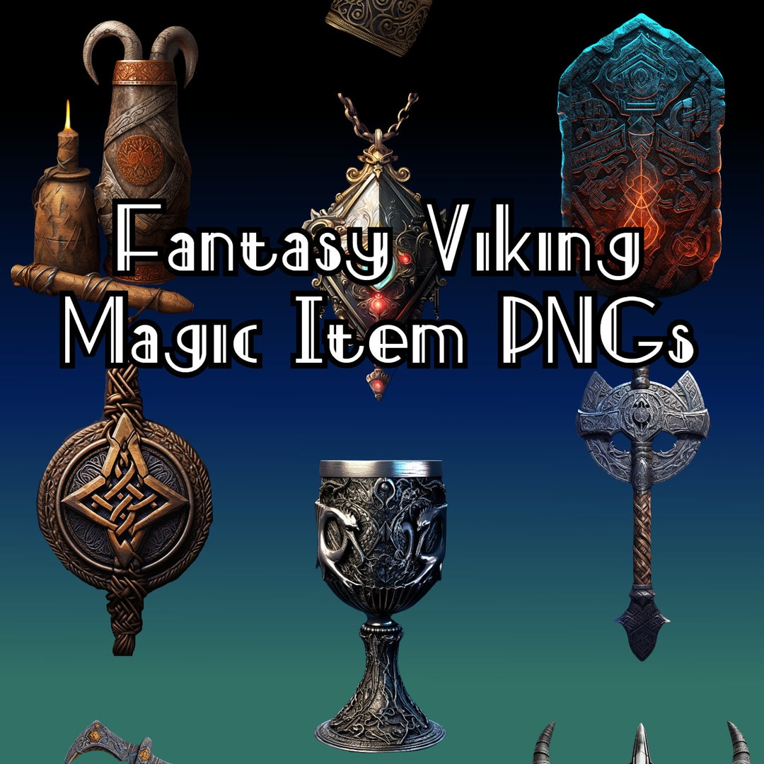 Fantasy Viking Magic Items Pngs 1 Dungeons and Dragons RPG - Etsy
