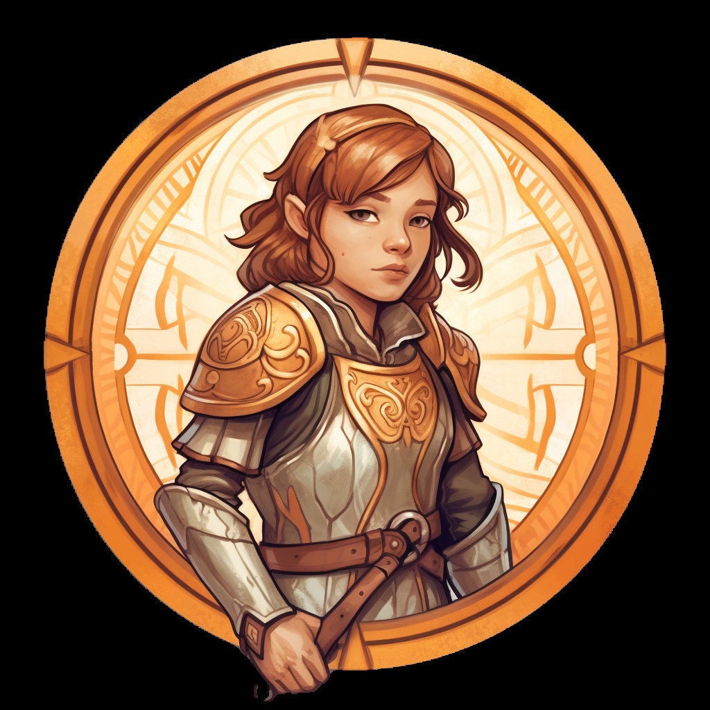 Fantasy Halfling Character Token Pngs 1 Dungeons and Dragons - Etsy