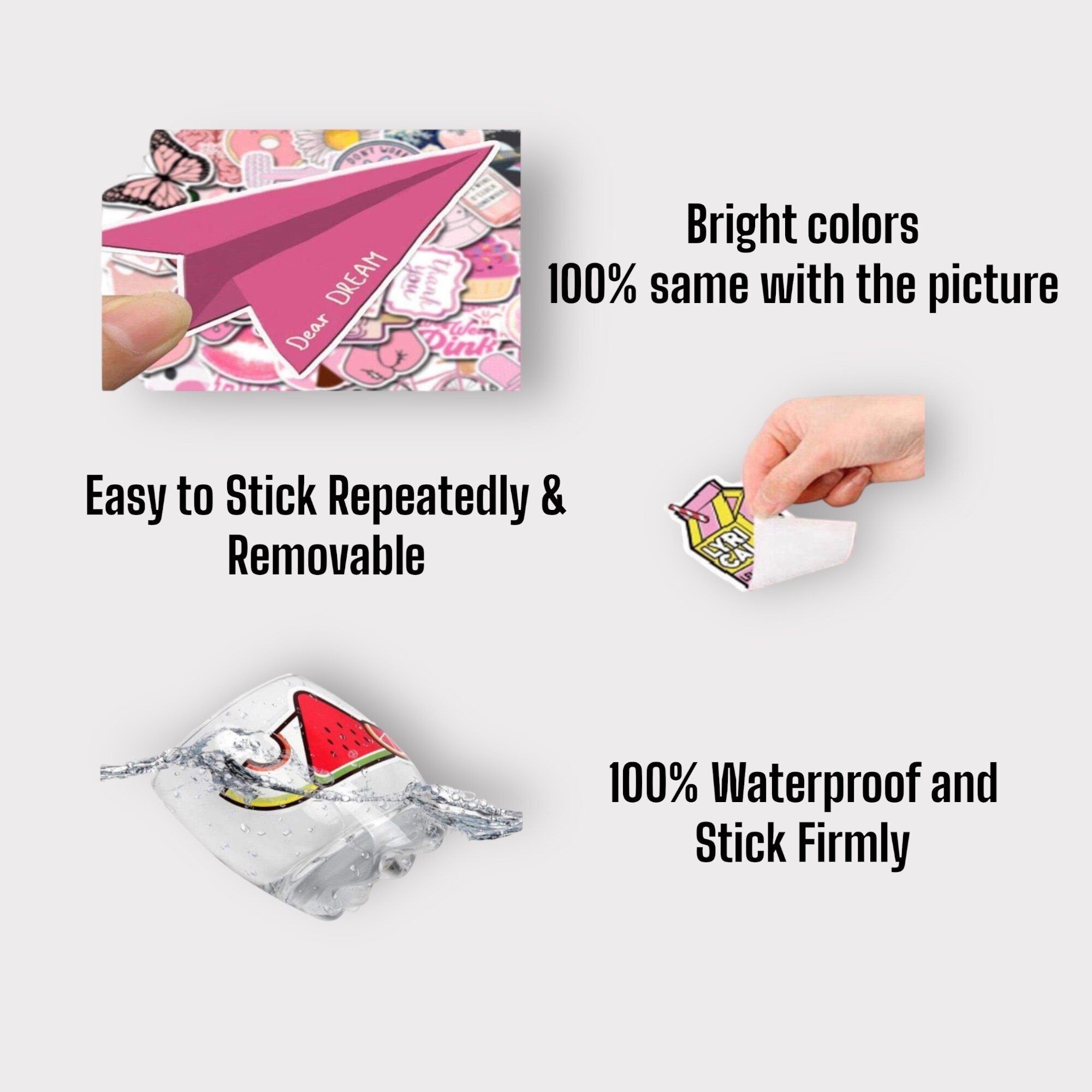 MHA Academia Anime Stickers Hero Pack of 50 for Laptop Hydro Flasks ...