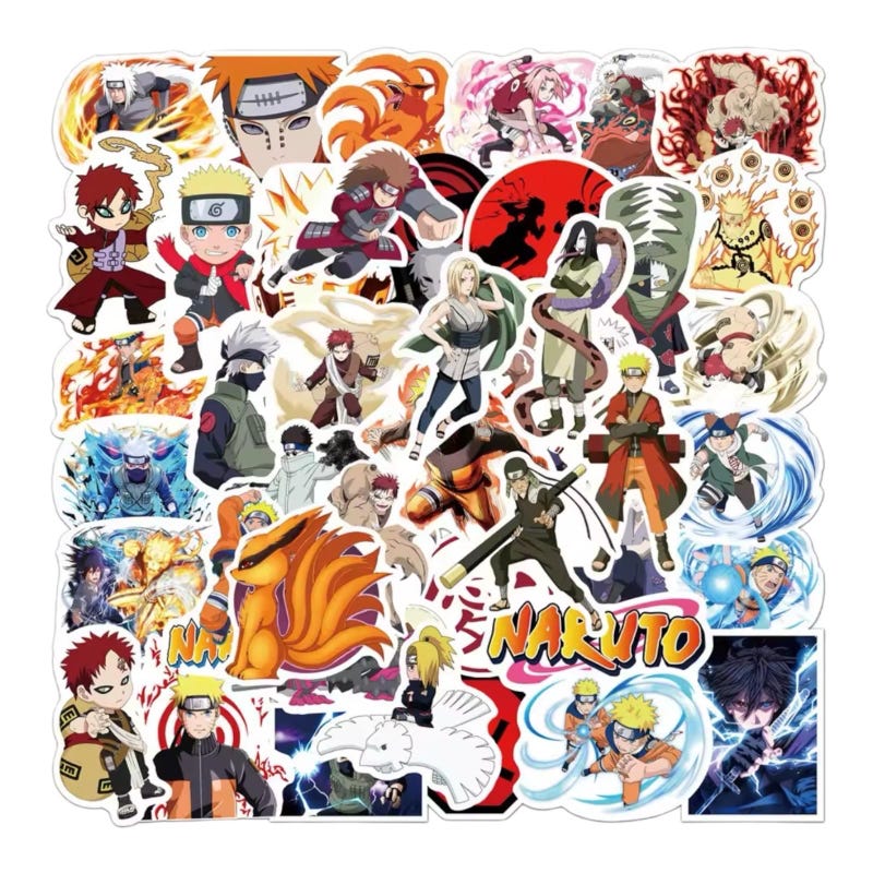 Naruto Stickers - Etsy