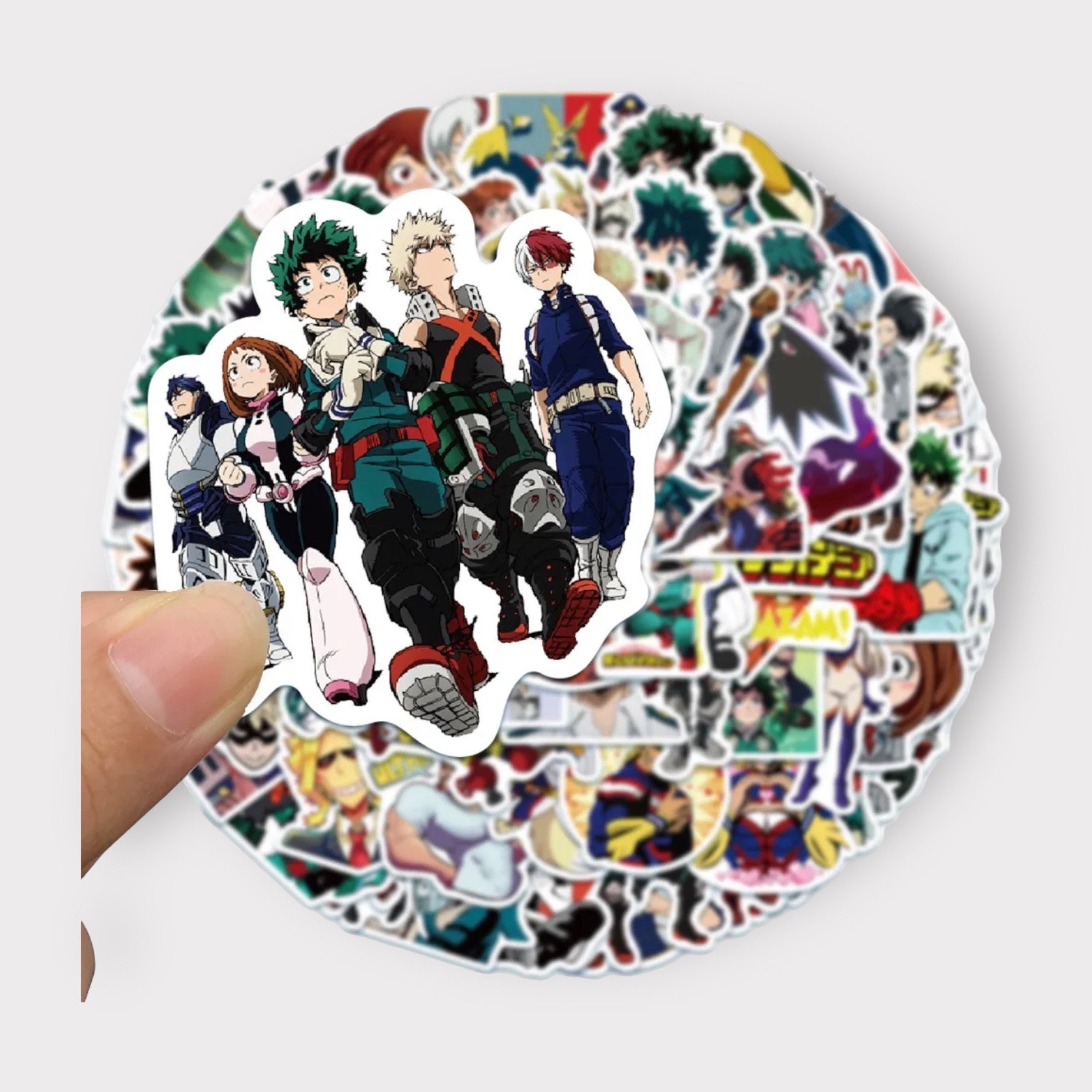 MHA Academia Anime Stickers Hero Pack of 50 for Laptop Hydro Flasks ...