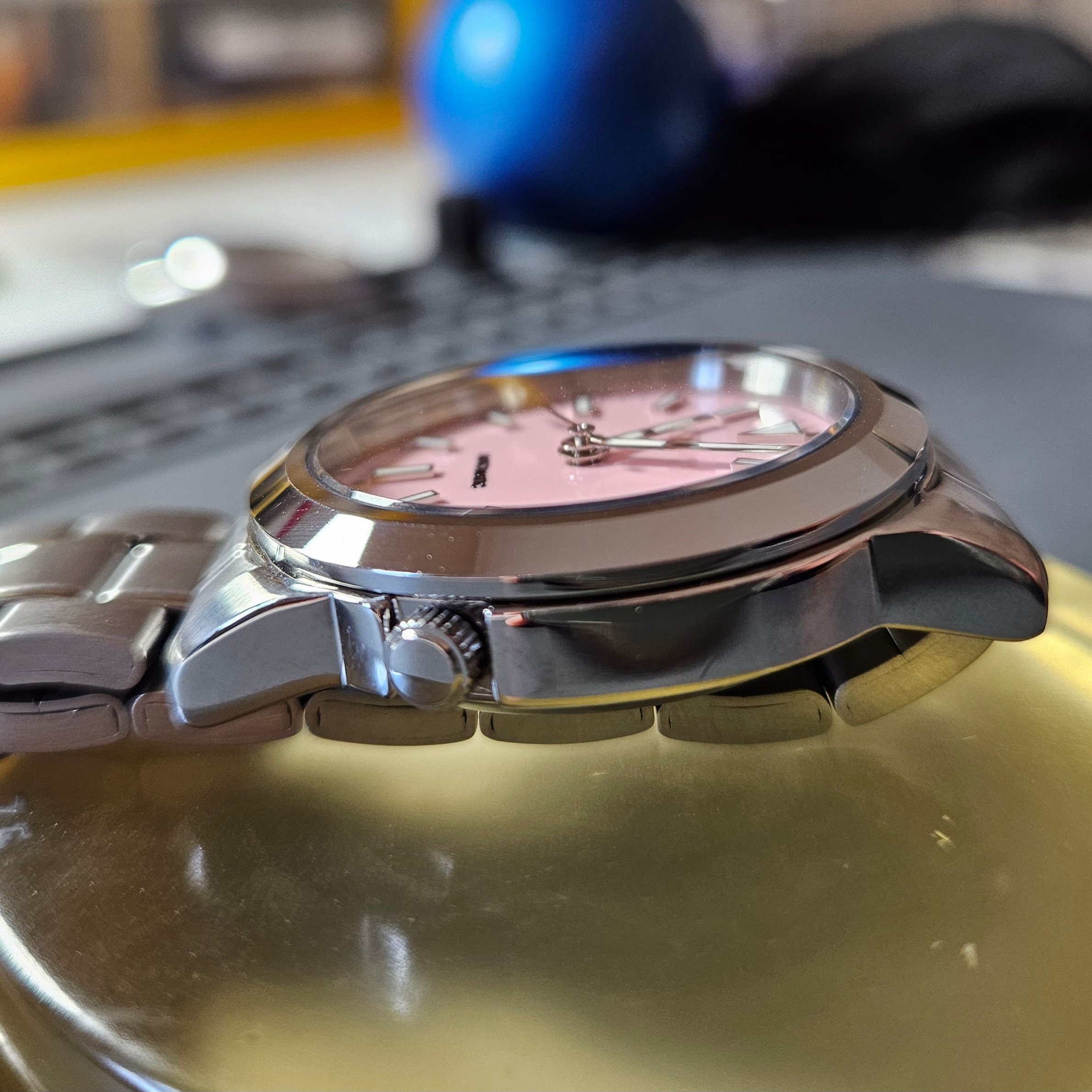 Custom Automatic Watch Mod Color-pop Pink - Etsy