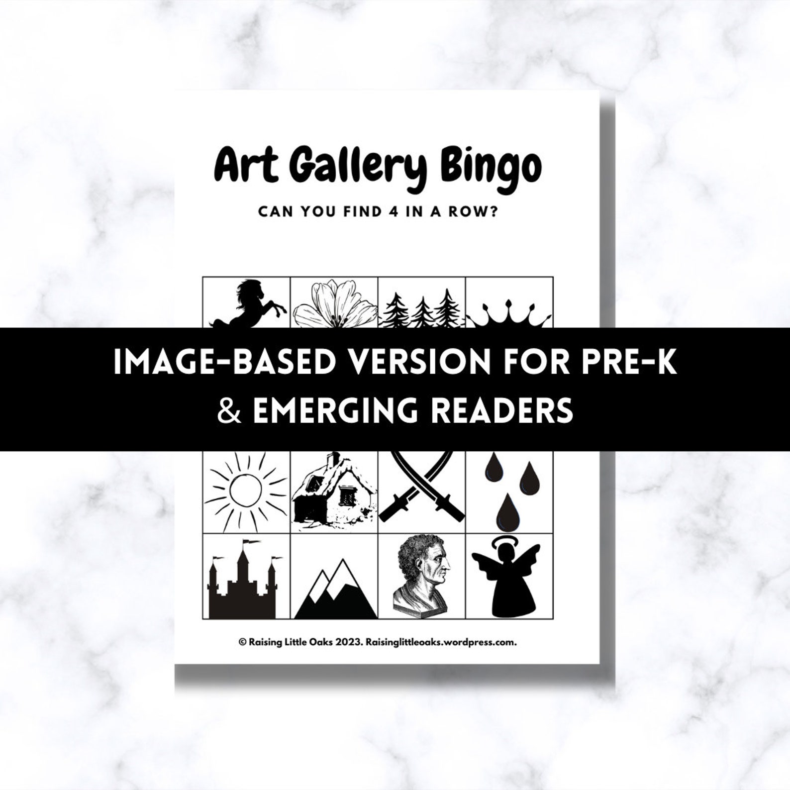 Art Museum Bingo Game, Art Appreciation Printable, Art Appreciation ...