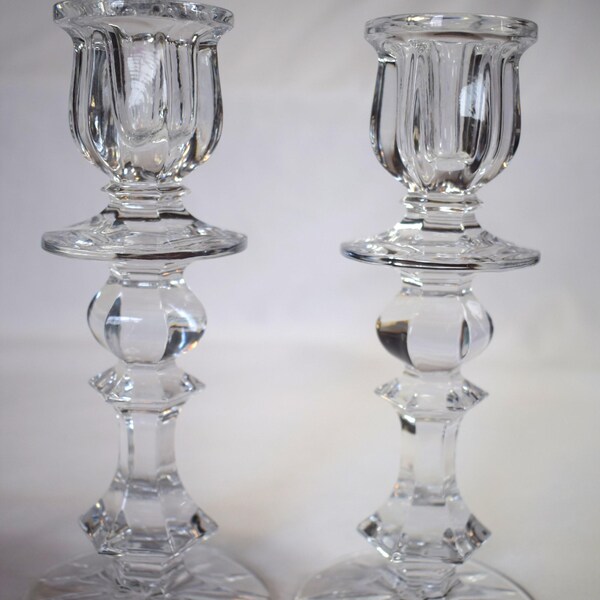 Crystal Candlesticks - Etsy