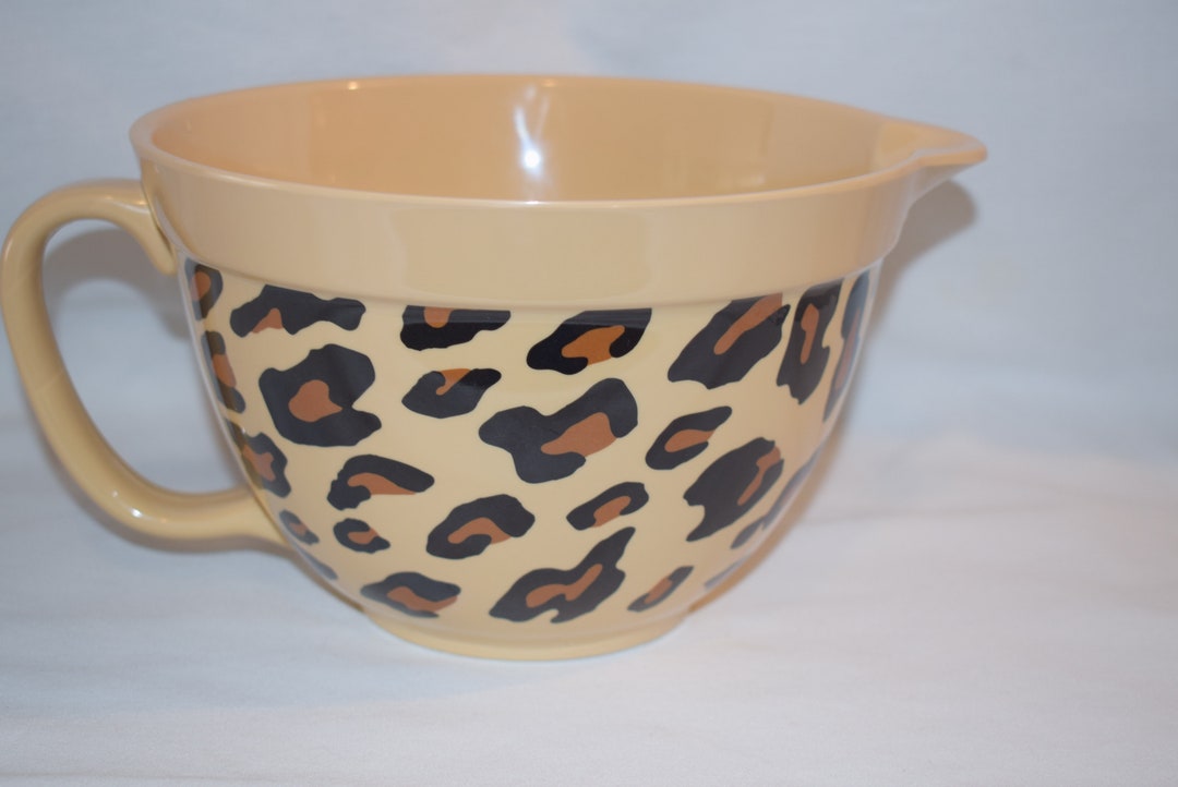 VTG 100% Melamine Bowl Pitcher Cheetah Mixing Print - Etsy