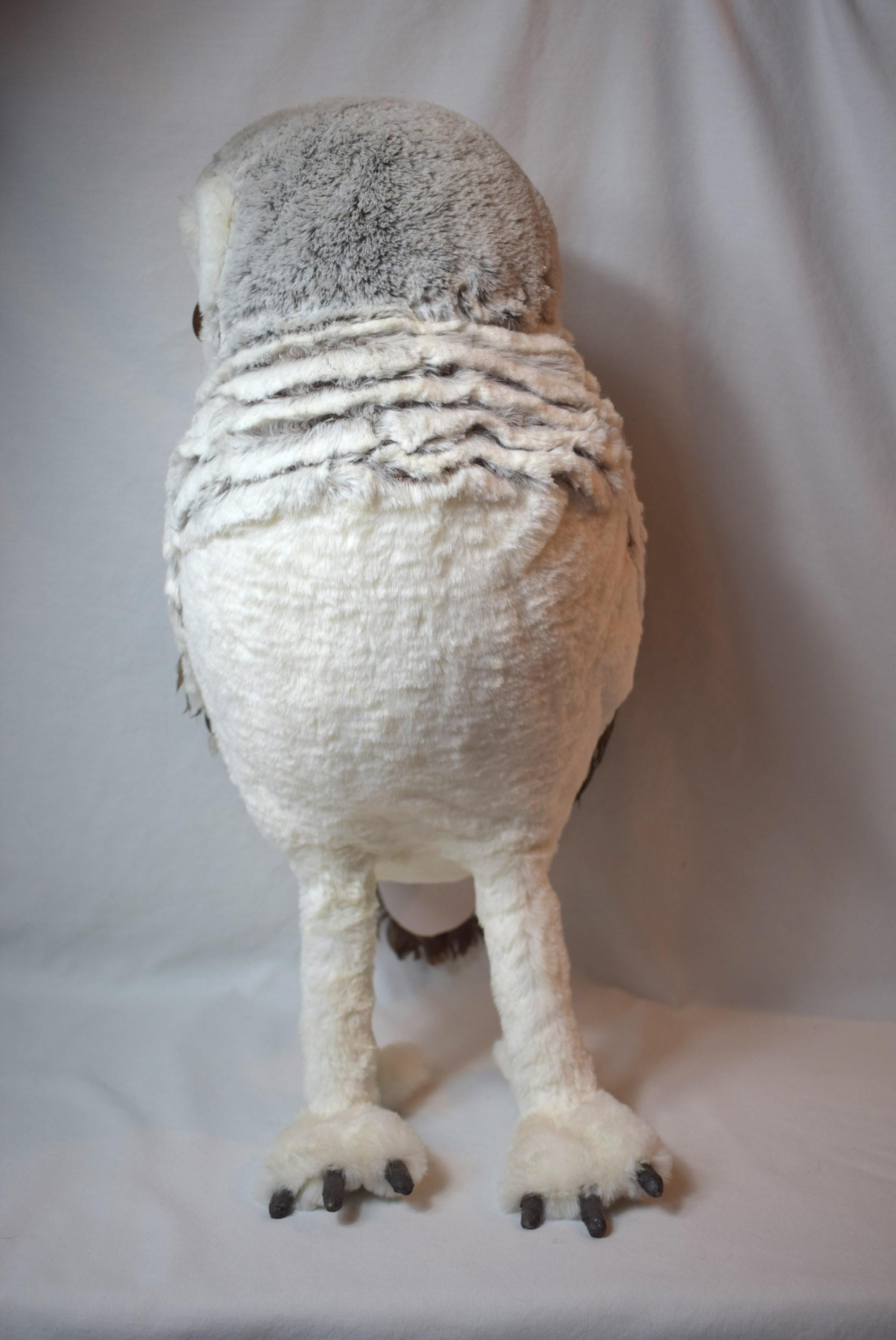 Large Vintage Cardboard Feathers and Foam Core Snowy Owl Centerpiece 20 ...