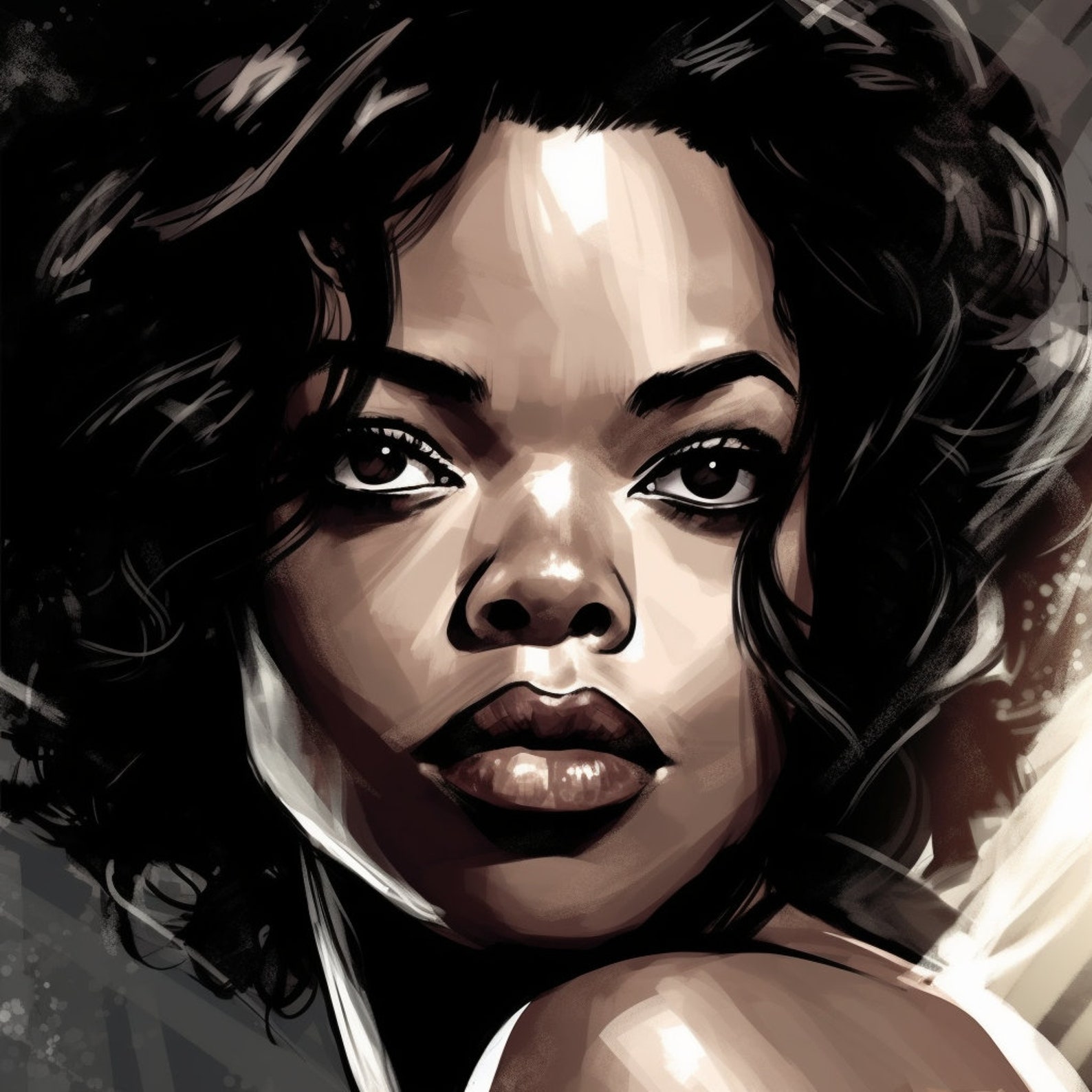 Comic Book Glamour Style Midjourney Prompt Template - Etsy