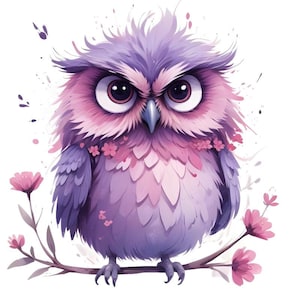 Colorful Bird Clipart Set: 13 Moody & Cute Watercolor Birds, High ...