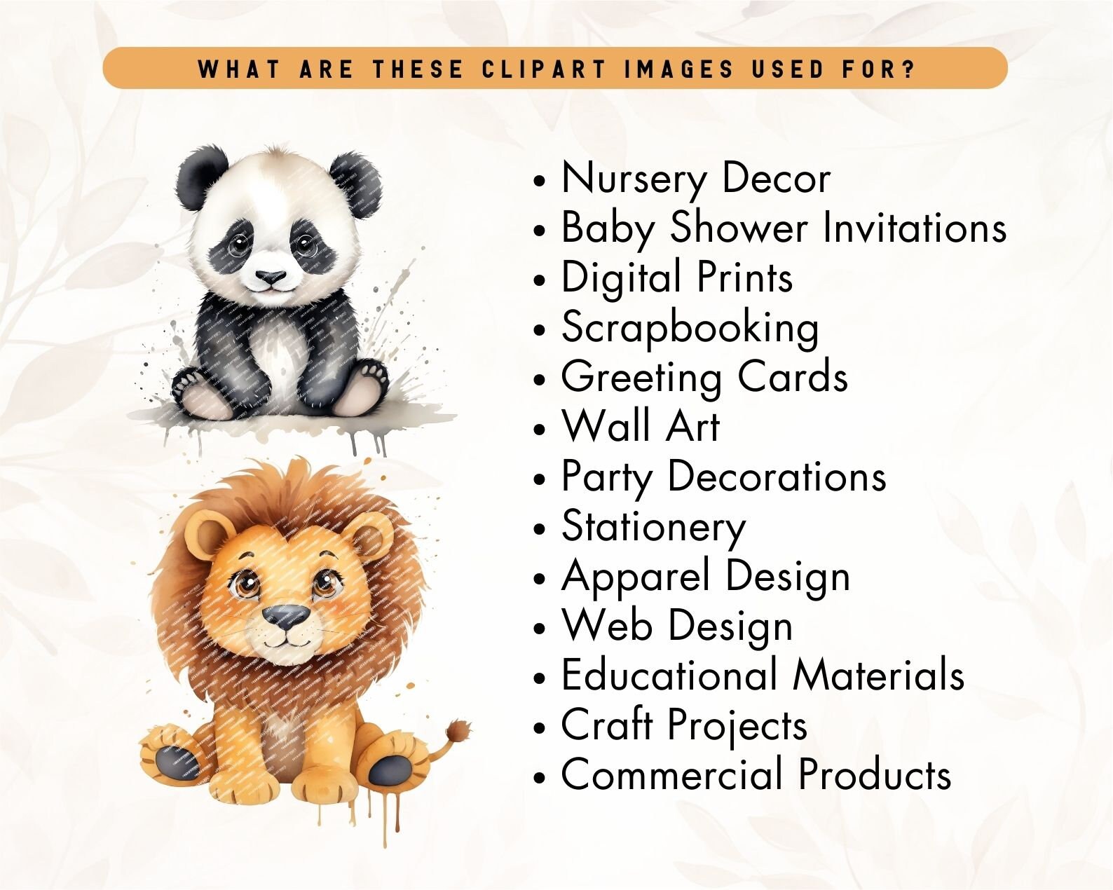 Jungle Adventure Clipart Bundle - Safari Animals Clip Art, Safari Baby ...