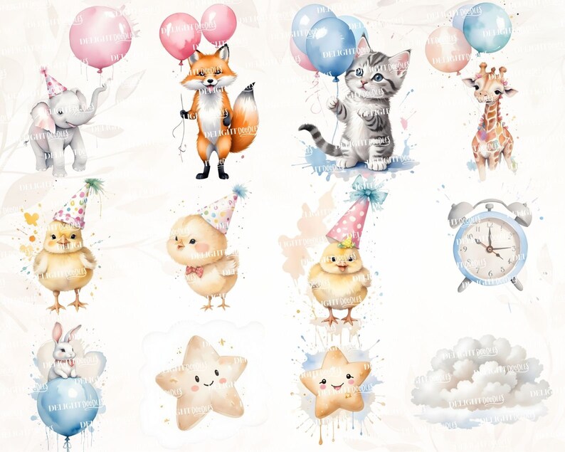 Baby Monthly Milestone Clip Art, Milestone Clipart Watercolor, Baby ...