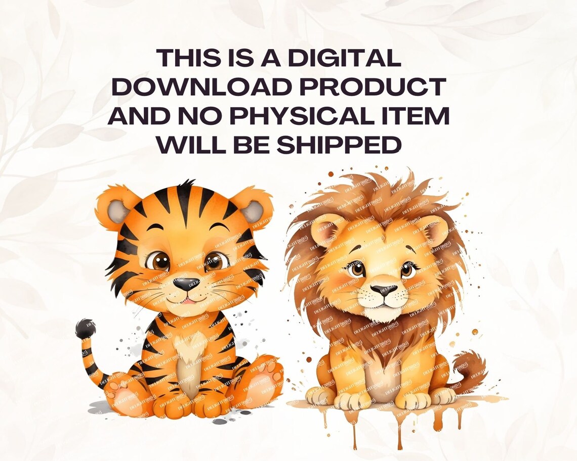 Jungle Adventure Clipart Bundle - Safari Animals Clip Art, Safari Baby ...