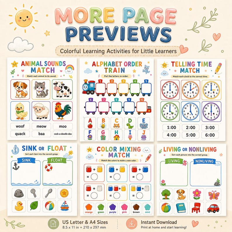 My First Busy Book: Toddler Learning Binder, Preschool Activities ...
