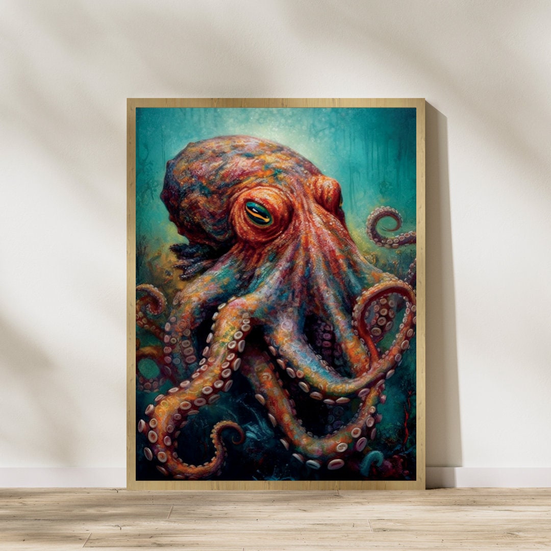 Octopus Oil Painting