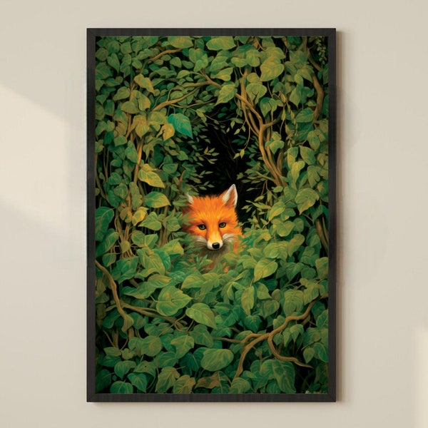 Fox Illustration - Etsy