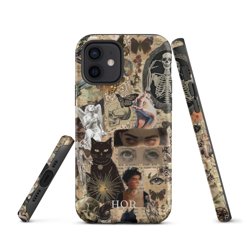 Vintage Collage iPhone Case, Collage Phone Case, iPhone 15 14 13 12 11 ...