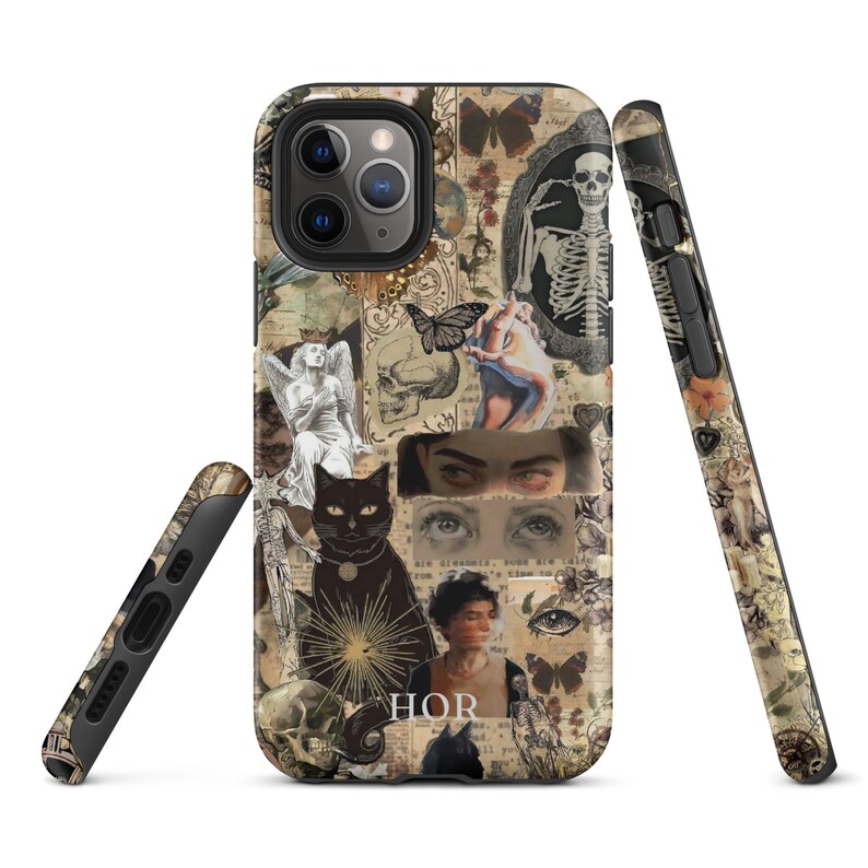 Vintage Collage iPhone Case, Collage Phone Case, iPhone 15 14 13 12 11 ...