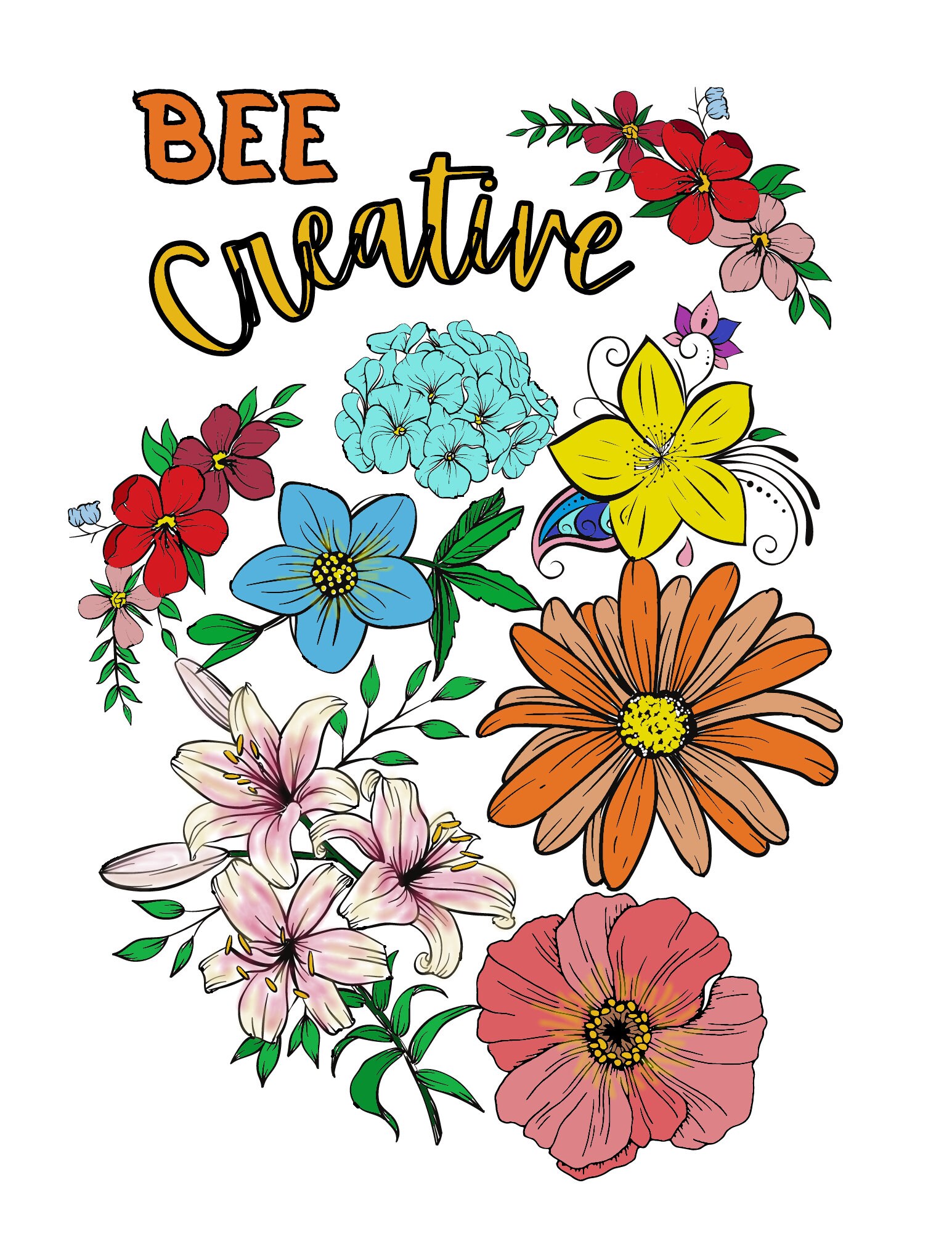 Butterflies and Bees Coloring Pages, Coloring Book, Butterflies, Bees ...