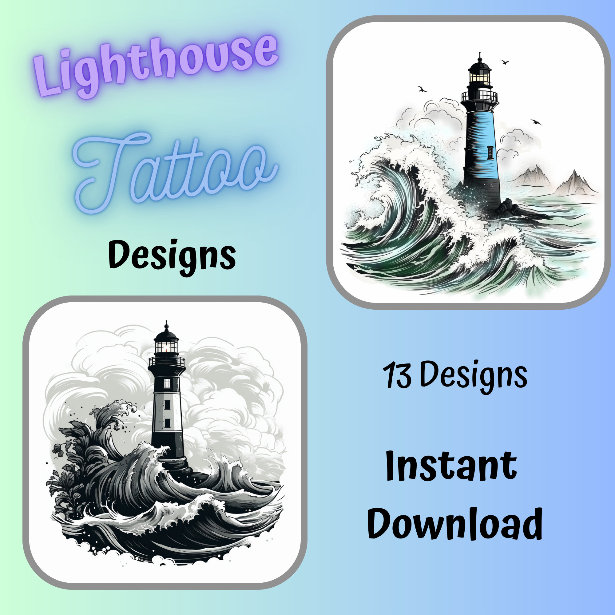 Lighthouse Tattoo Designs, Lighthouse Tattoo, Lighthouses, Tattoos ...